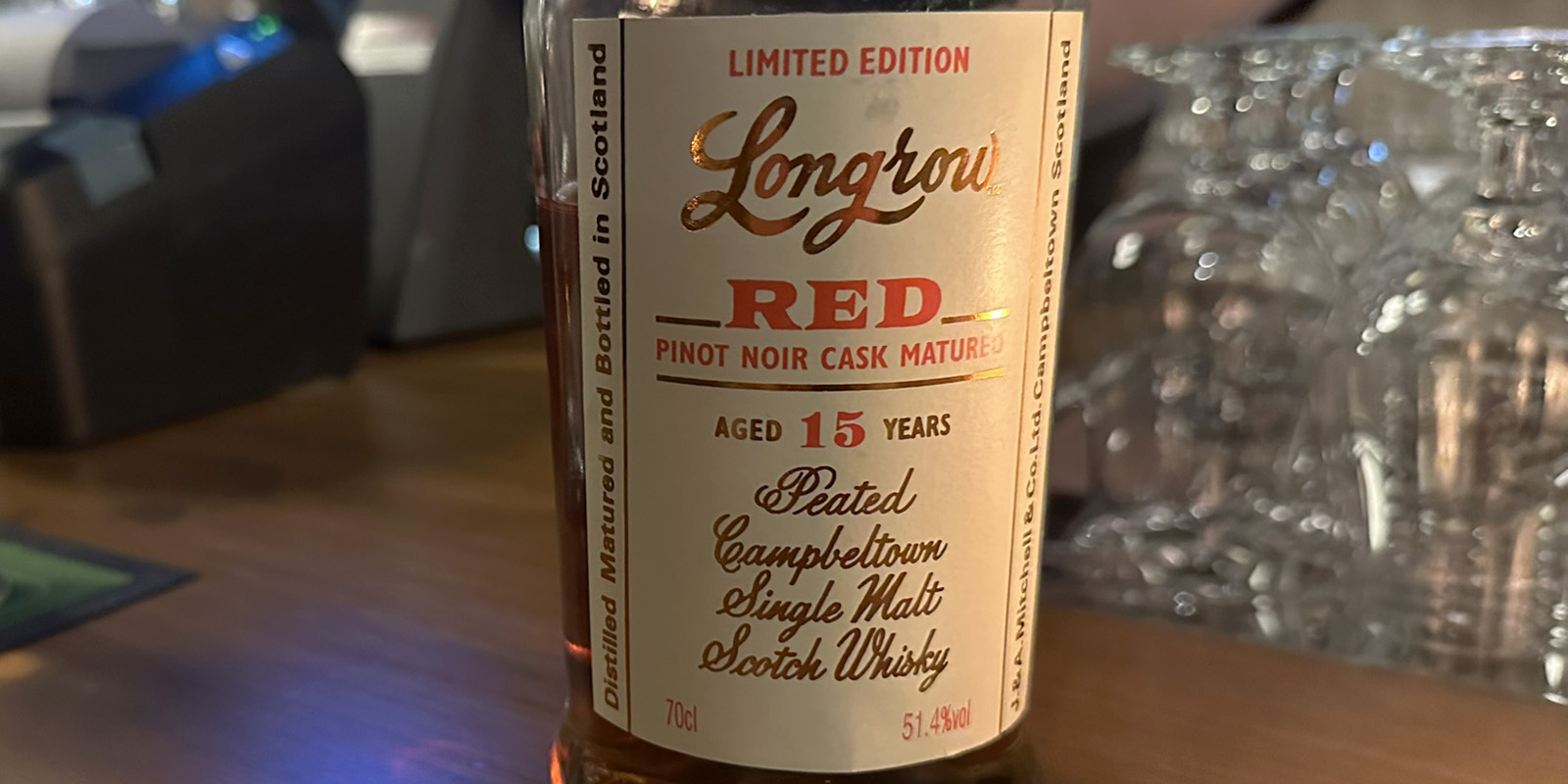 Longrow 15 yo ’Red’ Pinot Noir Cask Matured 51,4% | Viskikonttori